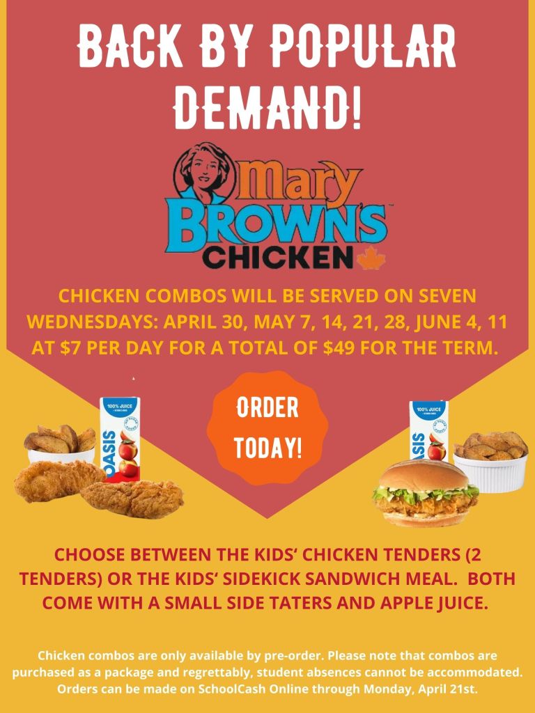 It’s Back on Wednesdays! – Rosedale Heights Public School